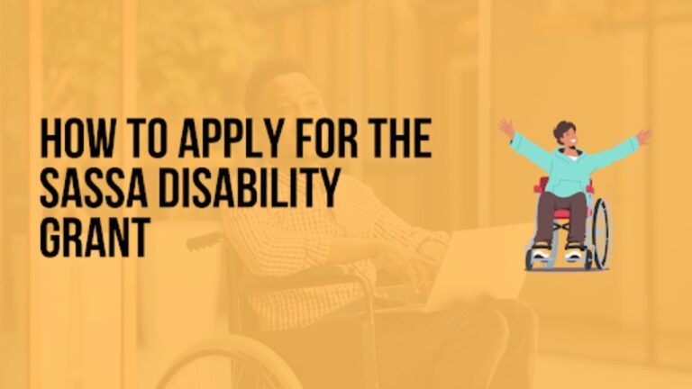 How to Apply for the SASSA Disability Grant